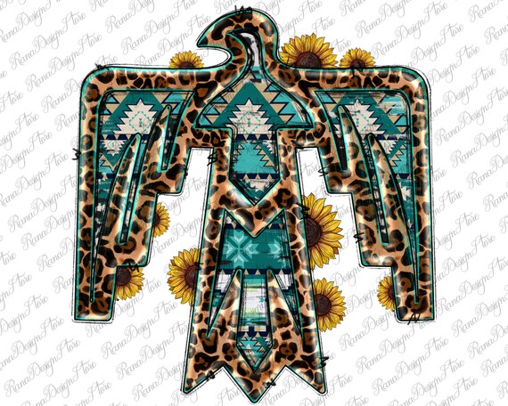 Aztec Sunflower Thunderbird Png Sublimation Design Aztec Png - Etsy