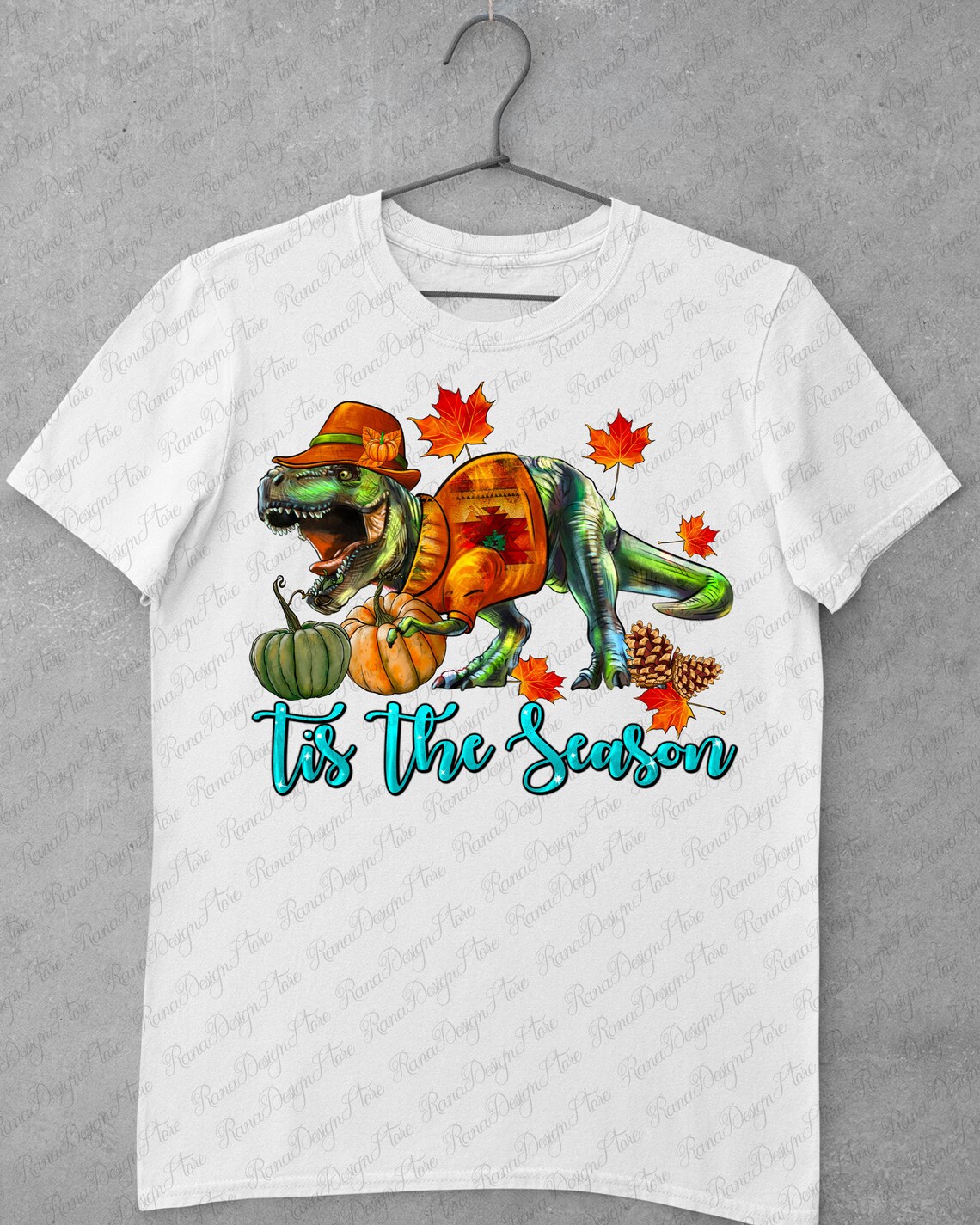 T- Rex Tis the Season Png Sublimation Design, Fall Png, T-rex Dinosaur ...