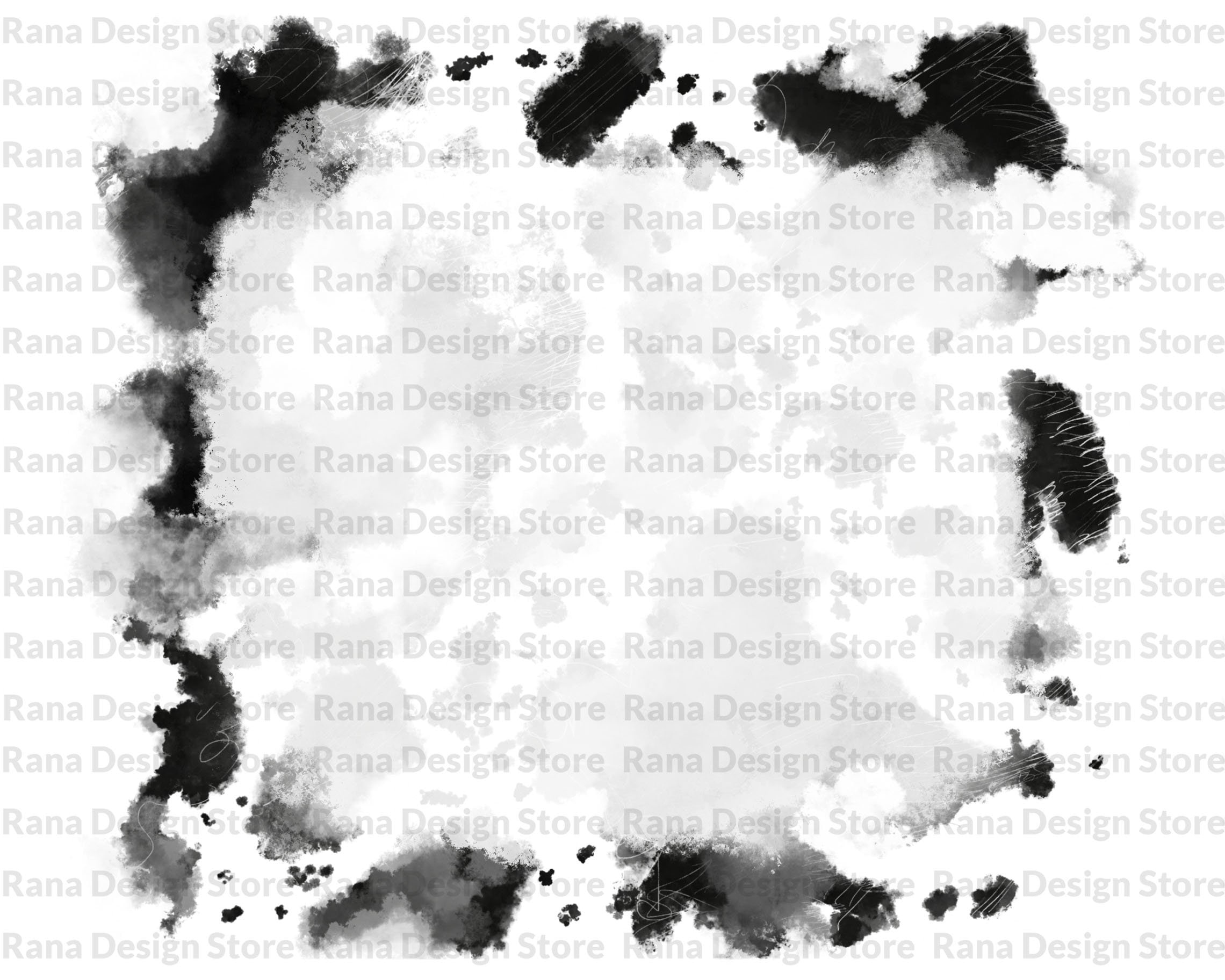 Cowhide Backgrounds Frames Bundle Png Cowhide Png Digital - Etsy