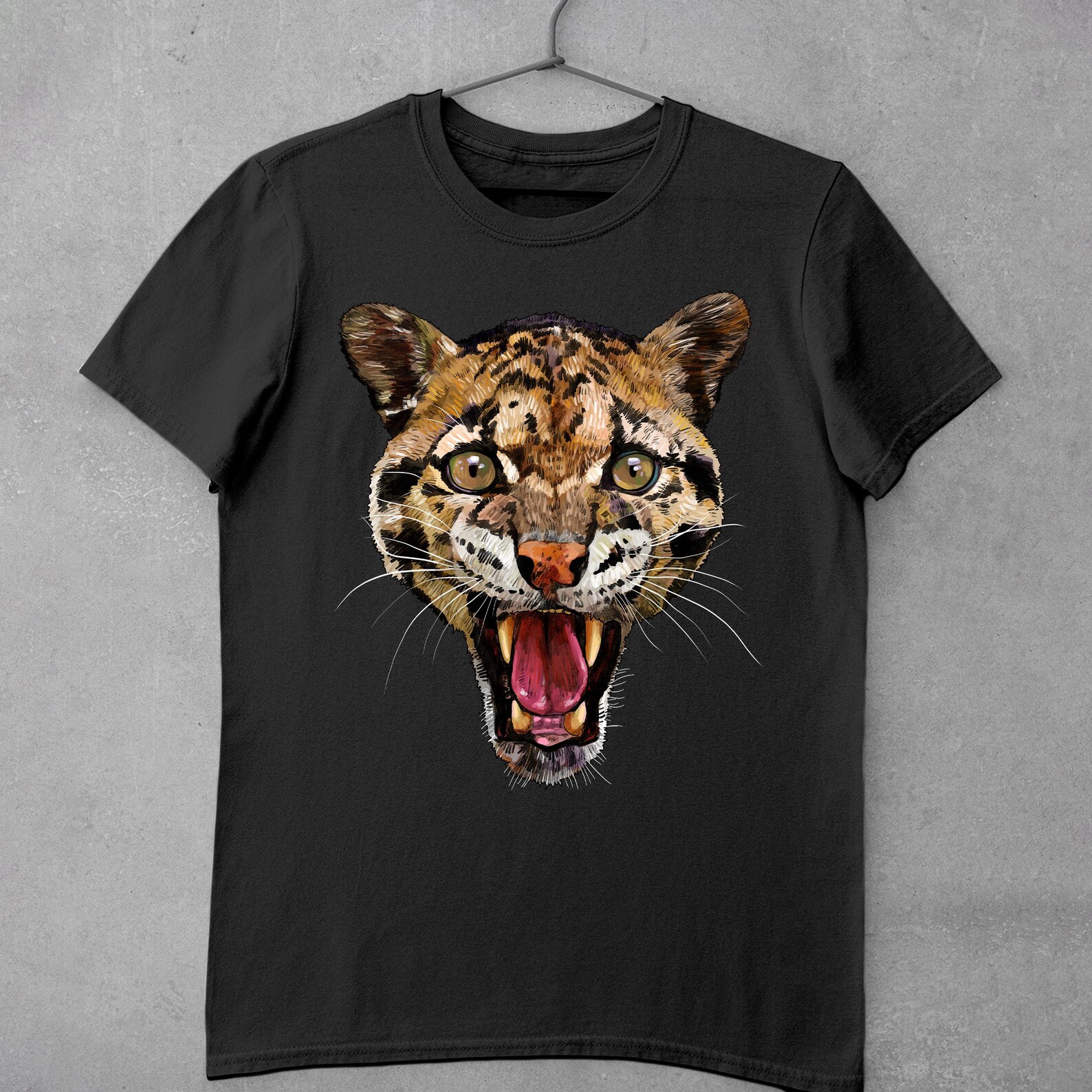 Ocelot Head Png Sublimation Design, Hand Drawn Ocelot Png, Ocelot Face ...