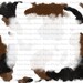 Cowhide Backgrounds Frames Bundle Png, Cowhide Png, Digital Download ...