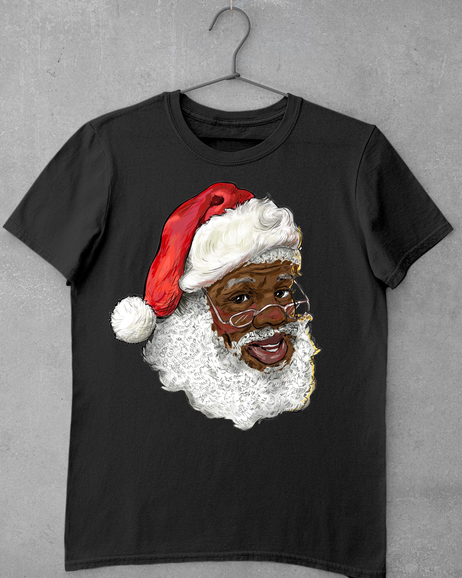 African American Santa Png Western Santa Claus Png African - Etsy