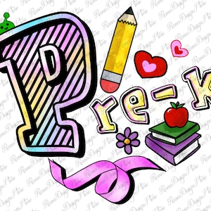 Pre -K Png Sublimation Design,pre-k Png,teacher Png,hello School Png ...