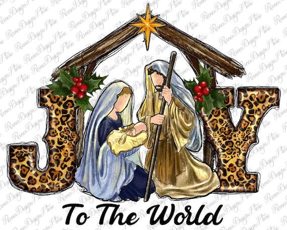 Joy to the World Baby Jesus Christmas Png Sublimation Design | Etsy