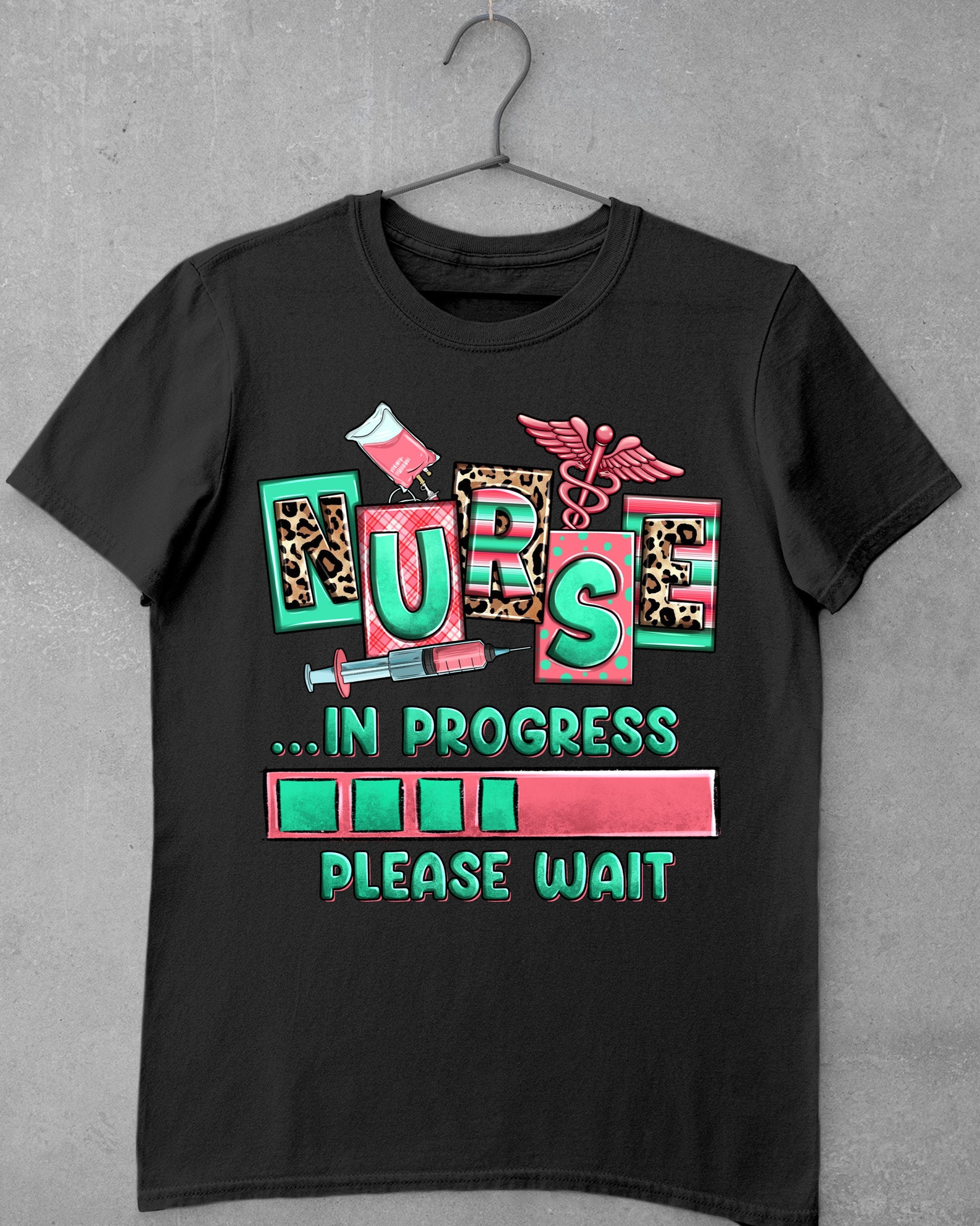 Nurse in Progress Please Wait Png Sublimation Design Download, Nurse ...