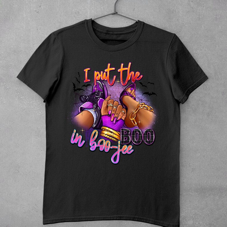 I Put the Boo in Boo-jee Sneaker and Heel Afro Woman Png, Afro Woman ...