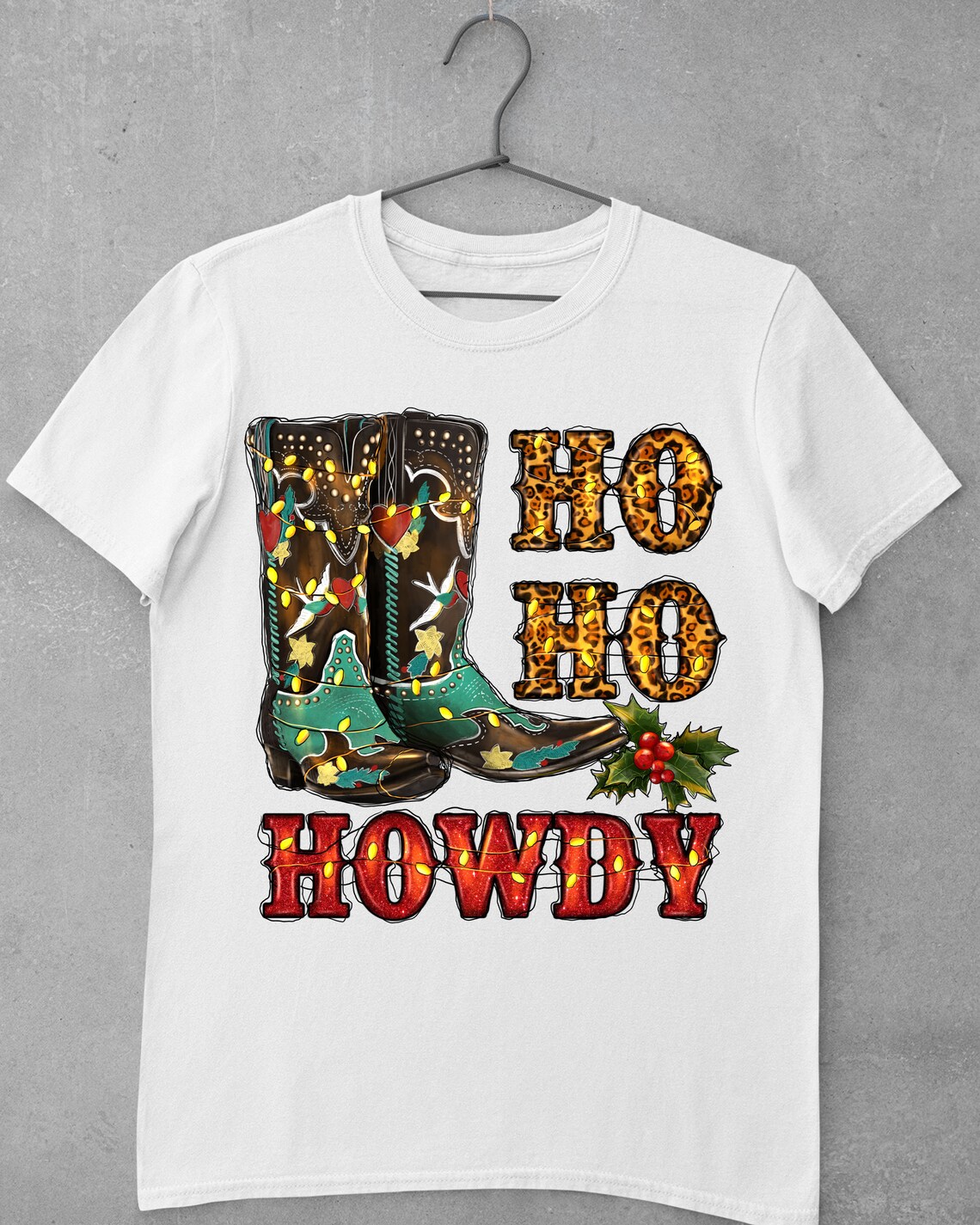 Ho Ho Howdy Christmas Cowboy Boots Png Sublimation Design, Howdy ...