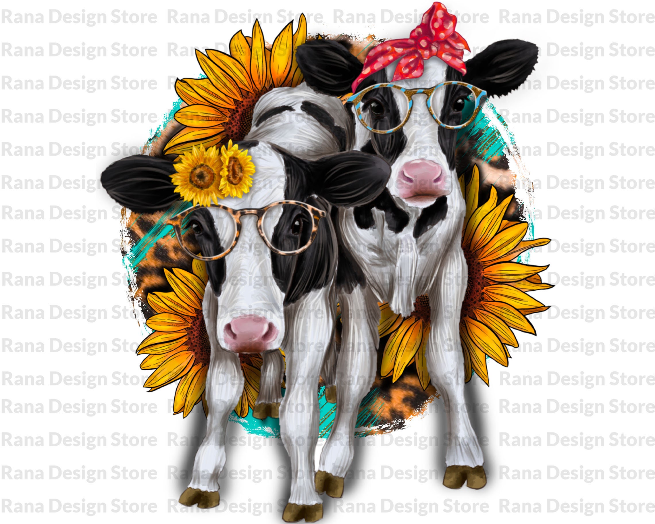 Holstein Cow Png Sublimation Design, Holstein Cattle, Farm Animals ...