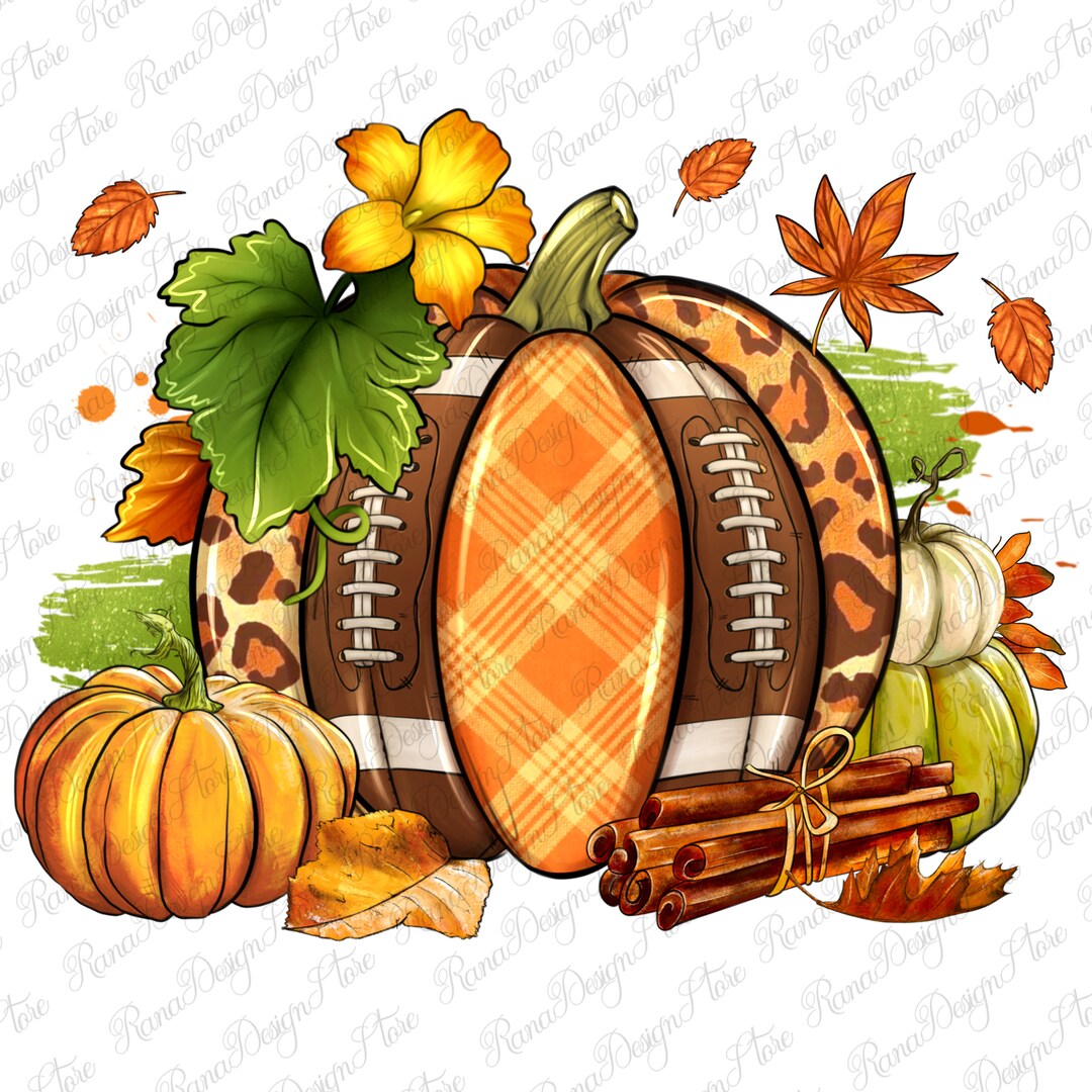 Fall American Football Png Sublimation Design Download, Hello Fall Png ...