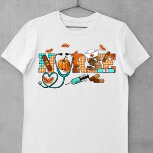 Fall Nurse Png Sublimation Design, Nurse Png, Hello Fall Png, Fall ...