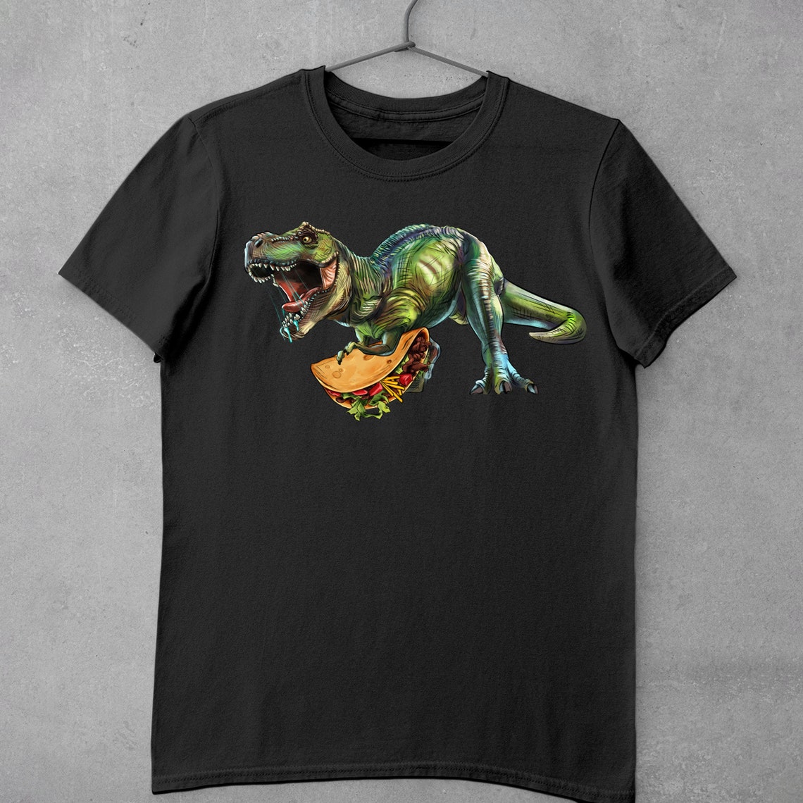 T-rex Dinosaur Holding a Taco Png Sublimation Design Download, Hand ...