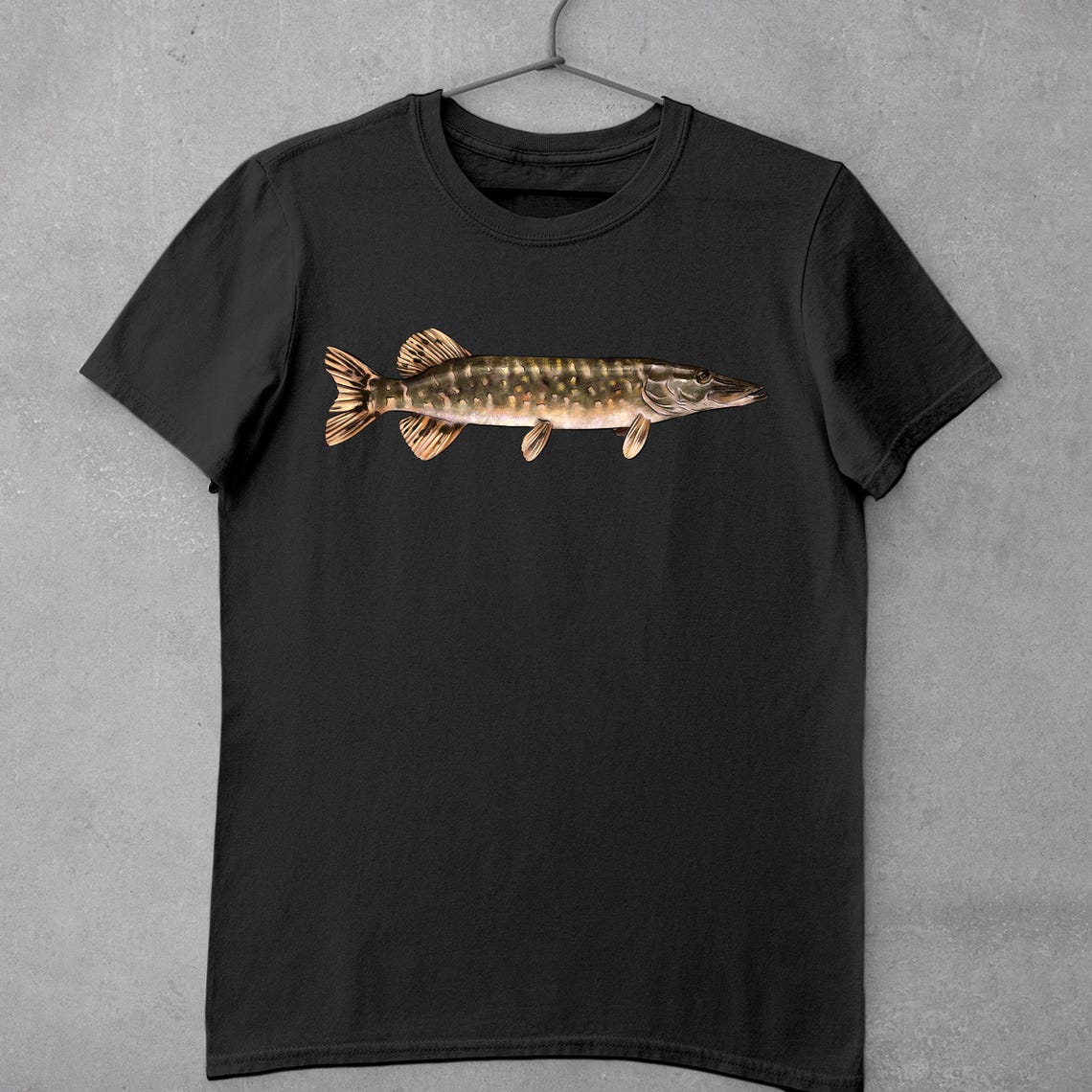 Northern Pike Png Sublimation Design, Fishing Png, Hand Drawn Fish Png ...