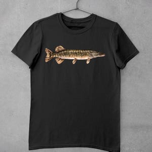 Northern Pike Png Sublimation Design, Fishing Png, Hand Drawn Fish Png ...