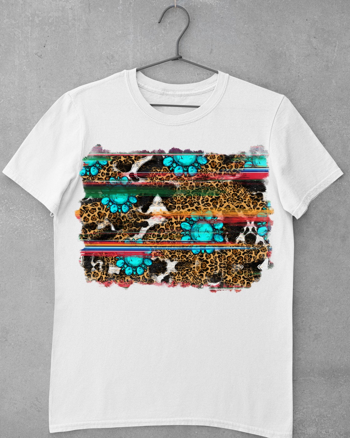 Western Leopard Gemstone Distressed Background Png Design - Etsy