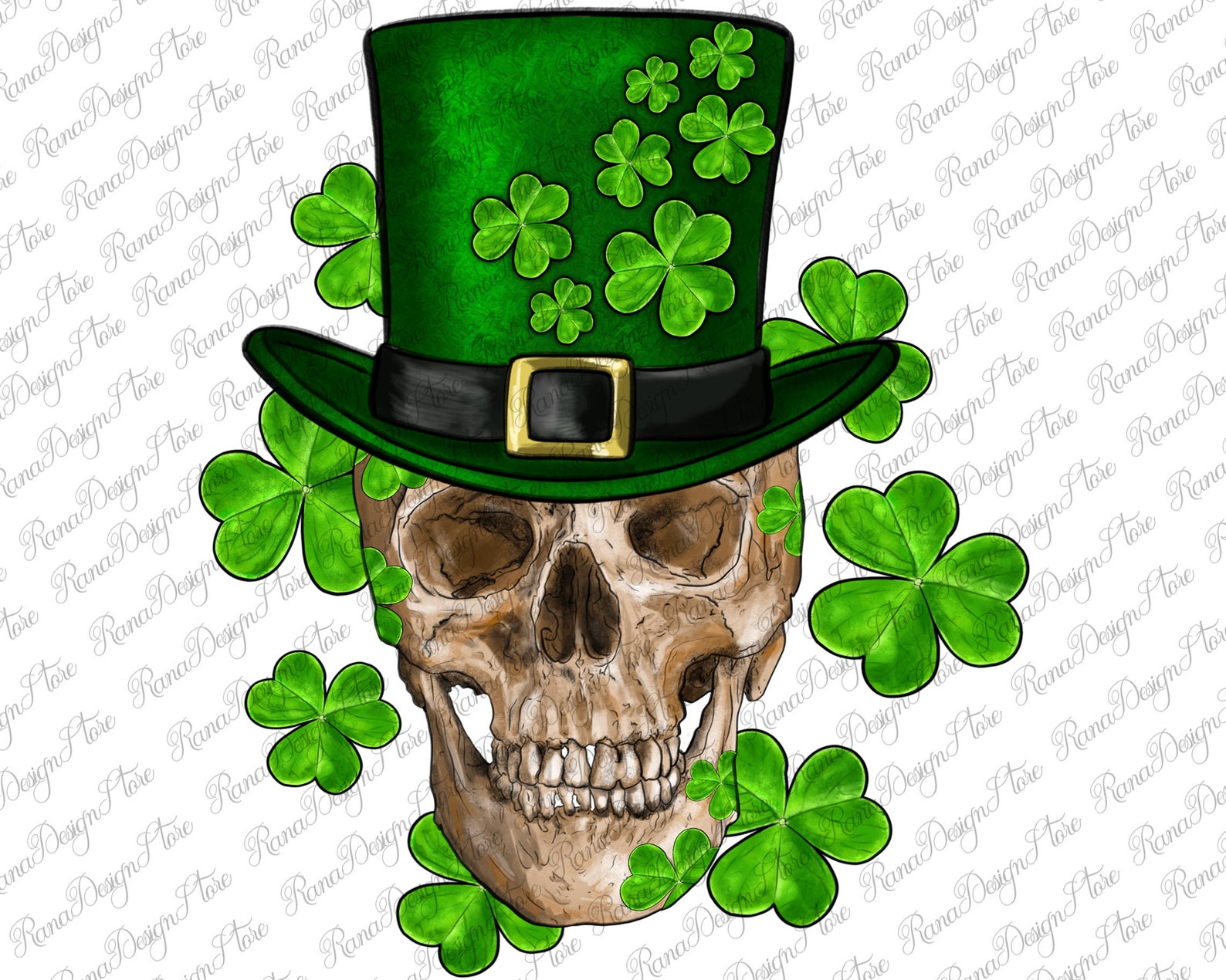 St. Patrick's Day Skull Png Saint Patricks Png St. - Etsy