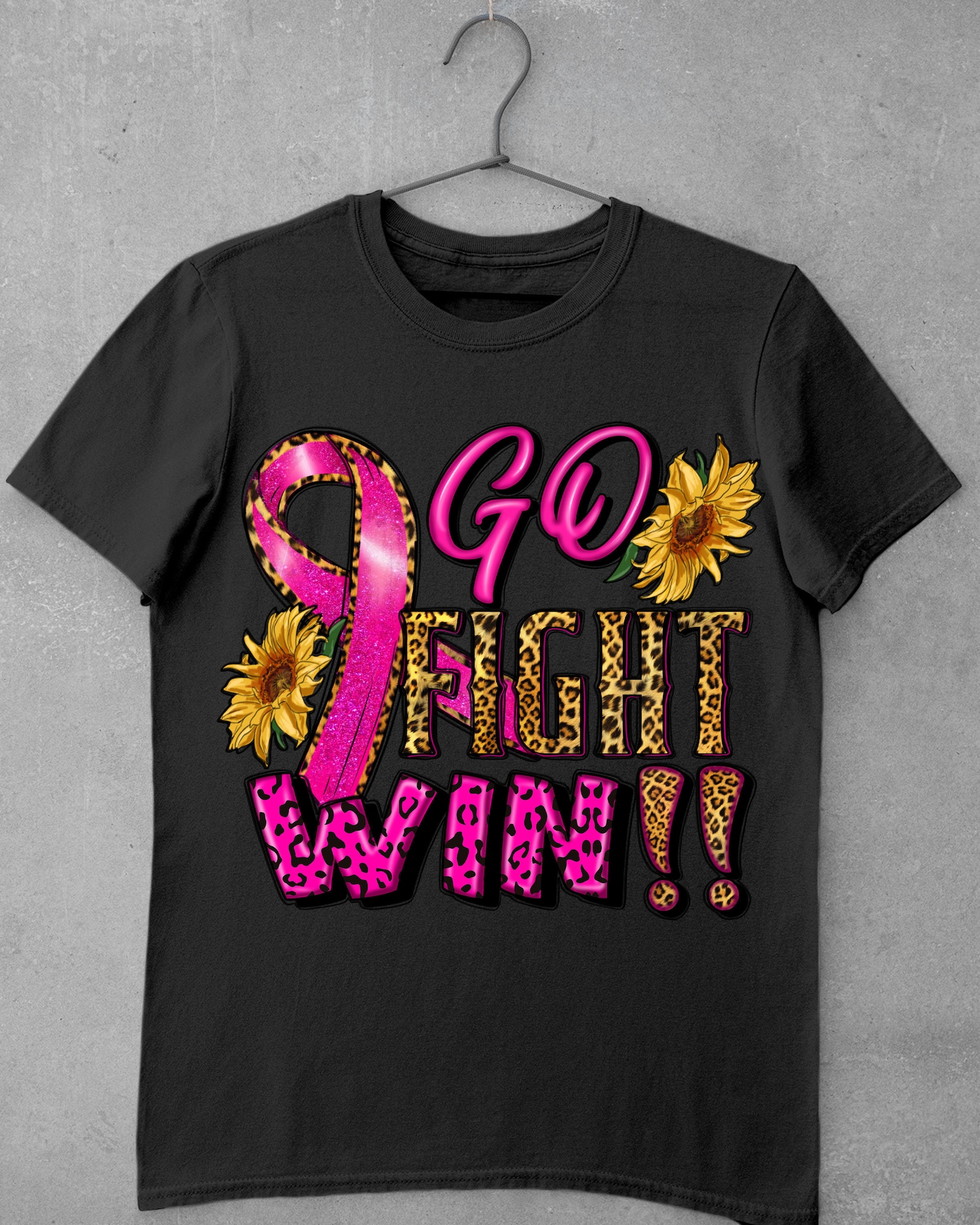 Go Fight Win Png Sublimation Design, Breast Cancer Awareness Png, Pink ...