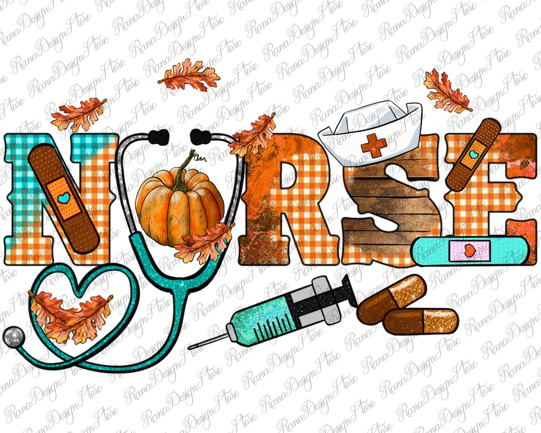 Fall Nurse Png Sublimation Design, Nurse Png, Hello Fall Png, Fall ...