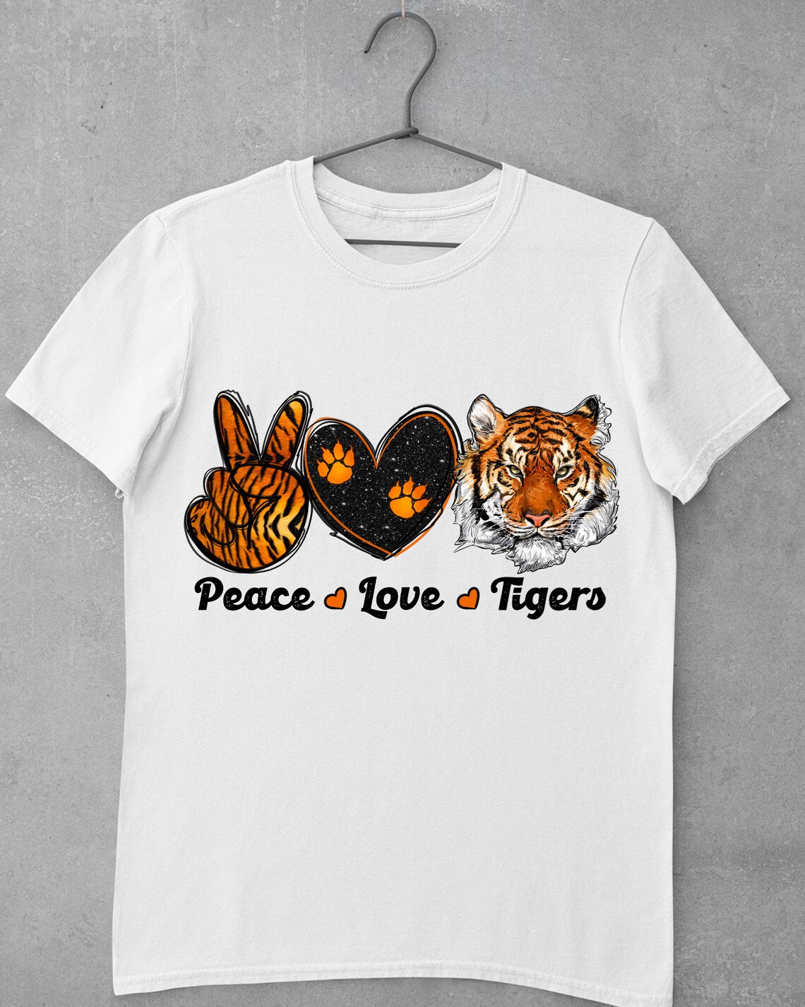 Peace Love Tigers Png Sublimation Design, Peace Love Tigers Png, Peace ...