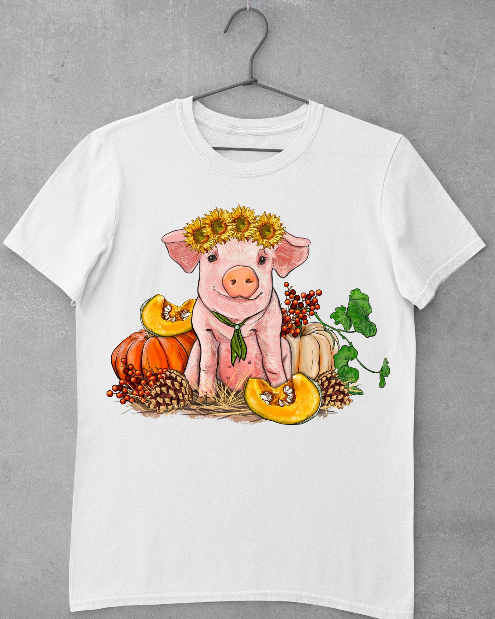 Fall Pig Png Sublimation Design Fall Clipart Fall Vibes Png - Etsy