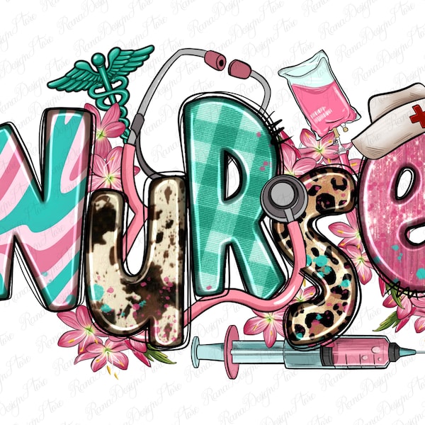 Nurse Sublimation Designs Downloads - Etsy