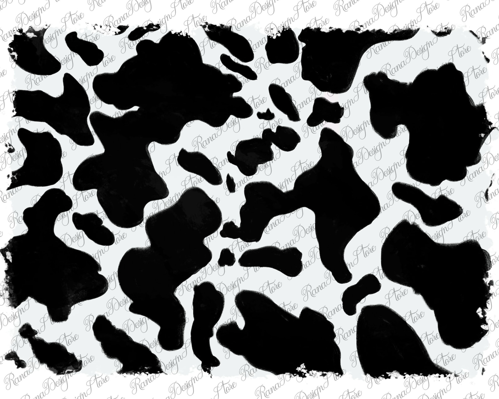 Cowhide Distressed Background Png Design Cowhide Background - Etsy