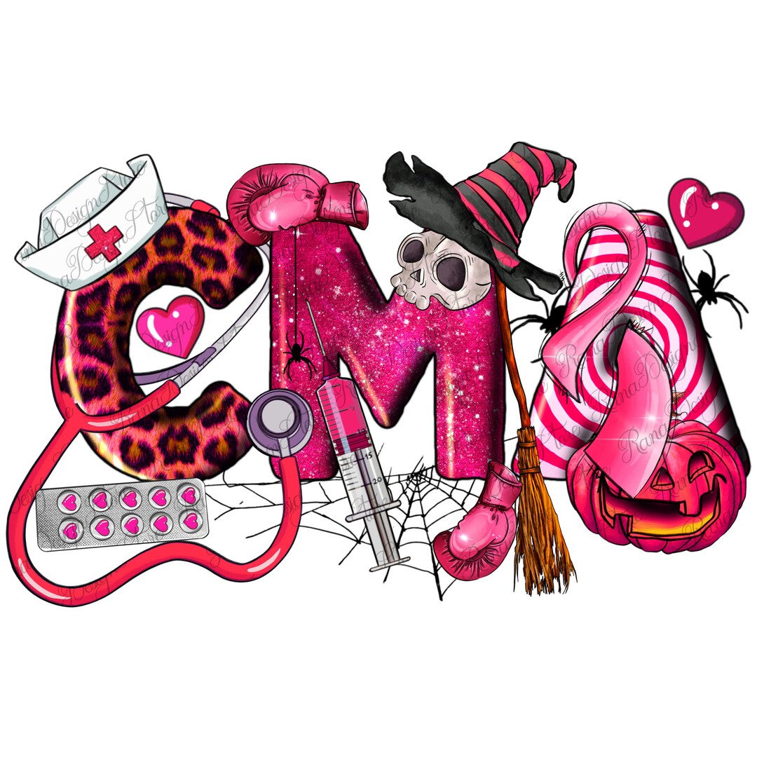 Halloween Breast Cancer CMA Certified Medical Assistant Png, Breast ...