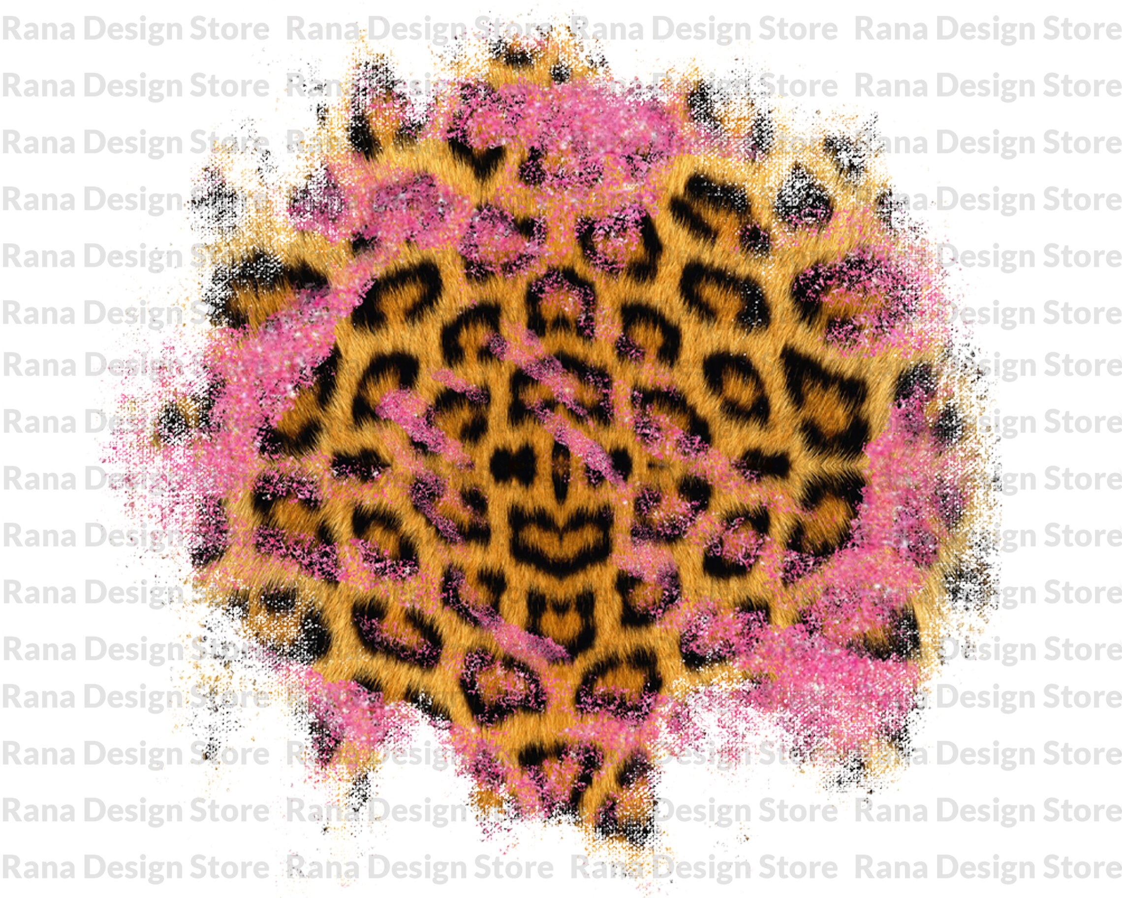 Distressed Leopard Patches Pngdistressed Leopard Sublimation - Etsy