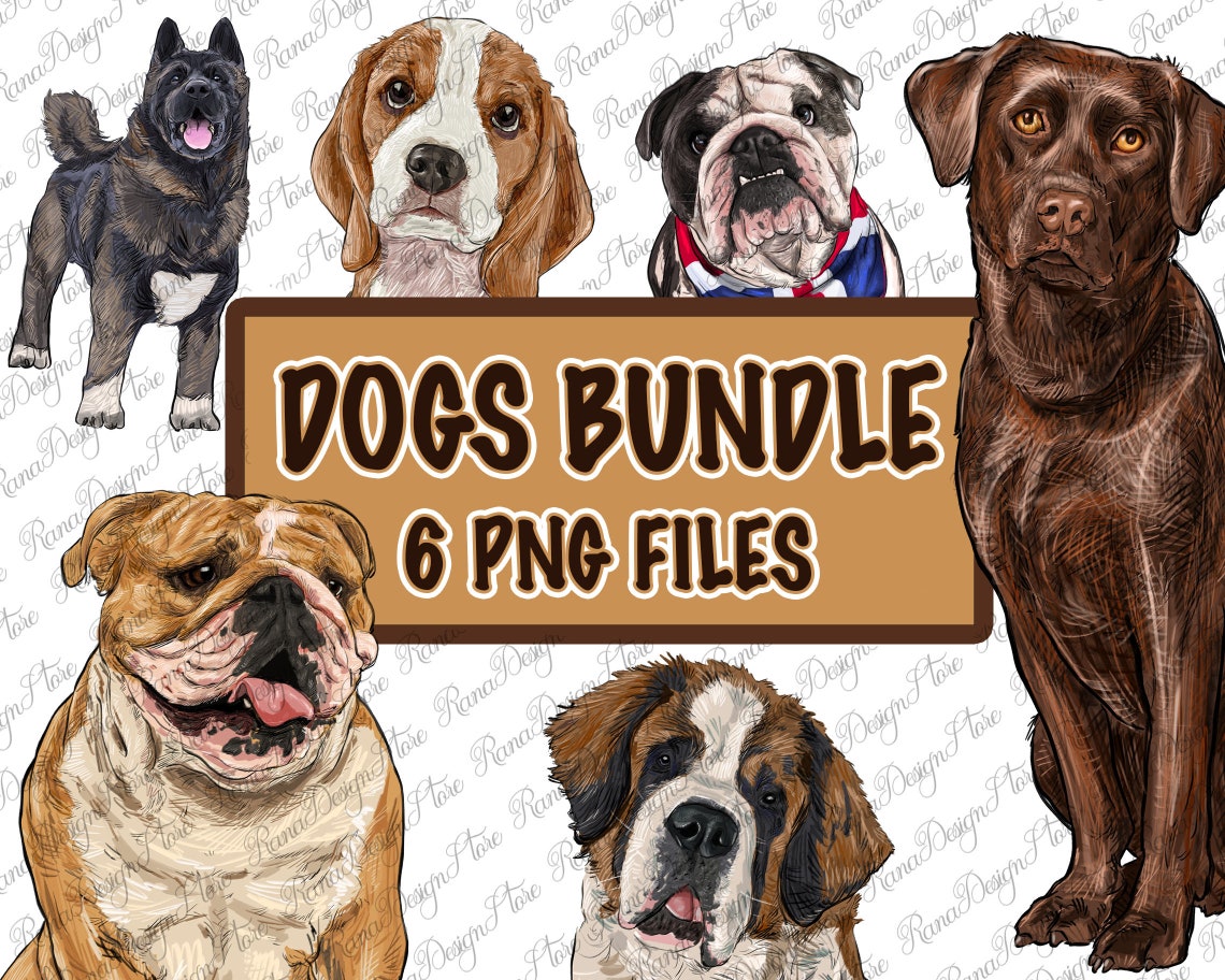 Dogs Bundle Png Bundle Sublimation Design Dogs Bundle - Etsy