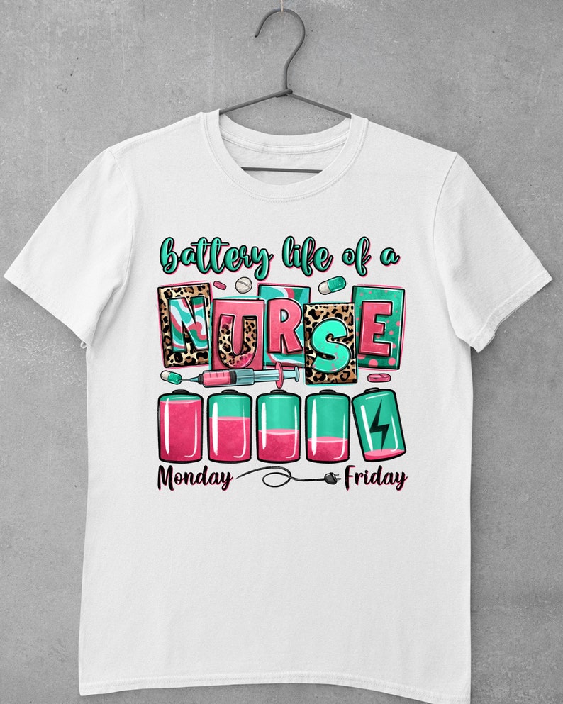 Battery Life of a Nurse Png Sublimation Design Download, Nurse Png ...