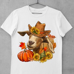 Fall Goat Png Sublimation Design, Fall Clipart, Fall Vibes Png, Hello ...
