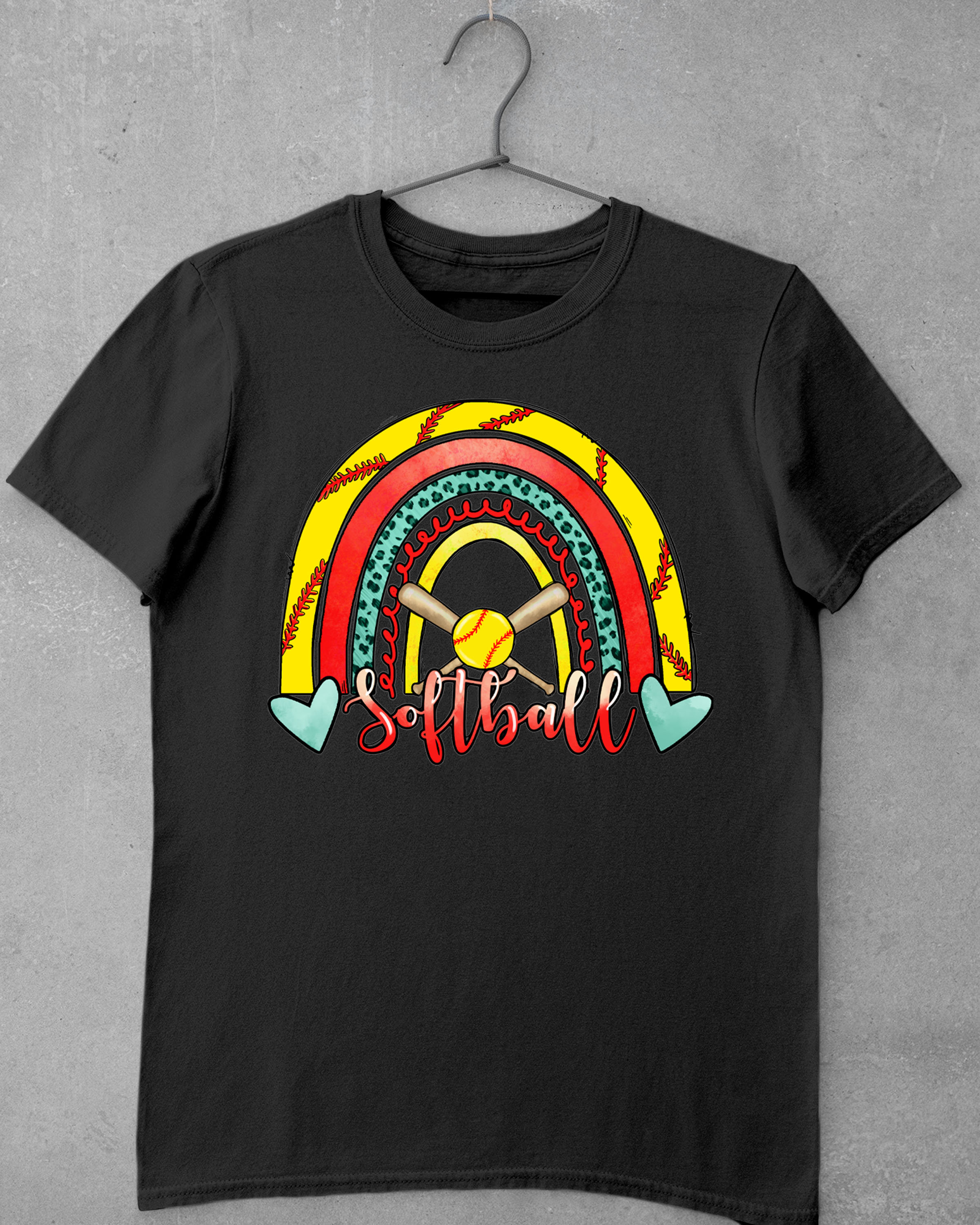 Softball Rainbow PNG Design Softball Png Sport Rainbow - Etsy