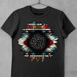 Aztec Sunflower Png, Western Aztec Sunflower Print and Sunflower Design ...