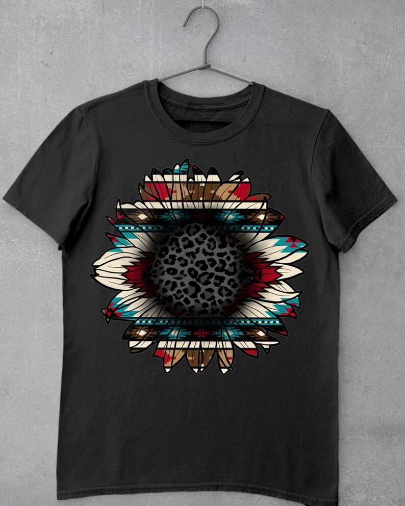 Aztec Sunflower Png, Western Aztec Sunflower Print and Sunflower Design ...