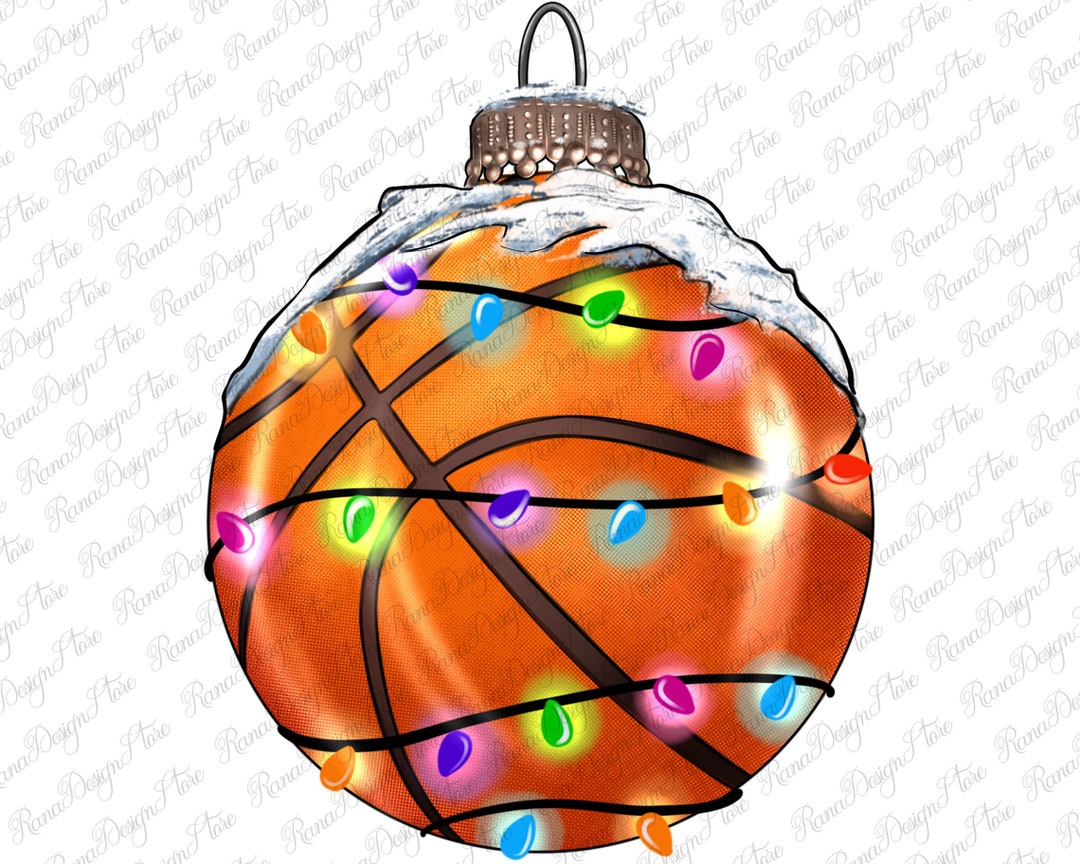 Christmas Basketball Ornament Png Sublimation Design, Merry Christmas ...