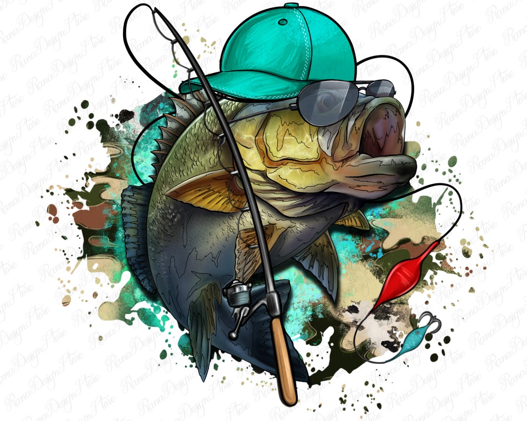 Fishing With Camouflage Background Png Sublimation Design Download ...