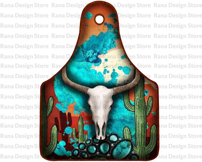 Western Cow Tag Design Bundle, Leopard Sunflower,headdress Cow Tag ...