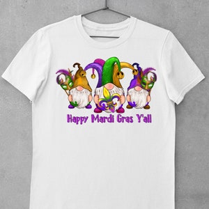 Happy Mardi Gras Y'all Gnomes Png Sublimation Design, Mardi Gras Png ...
