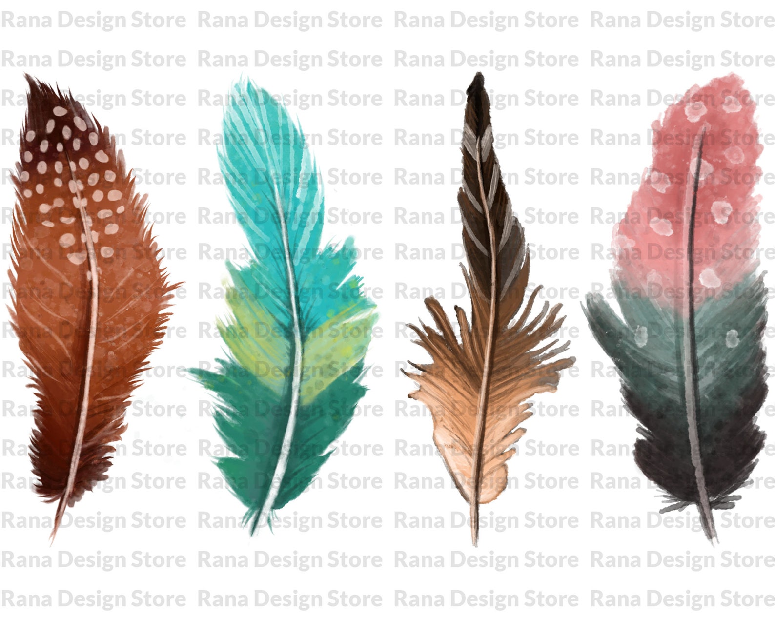 Western Feder Bundle, Feder Clipart, Digital Download, Png Sublimation ...
