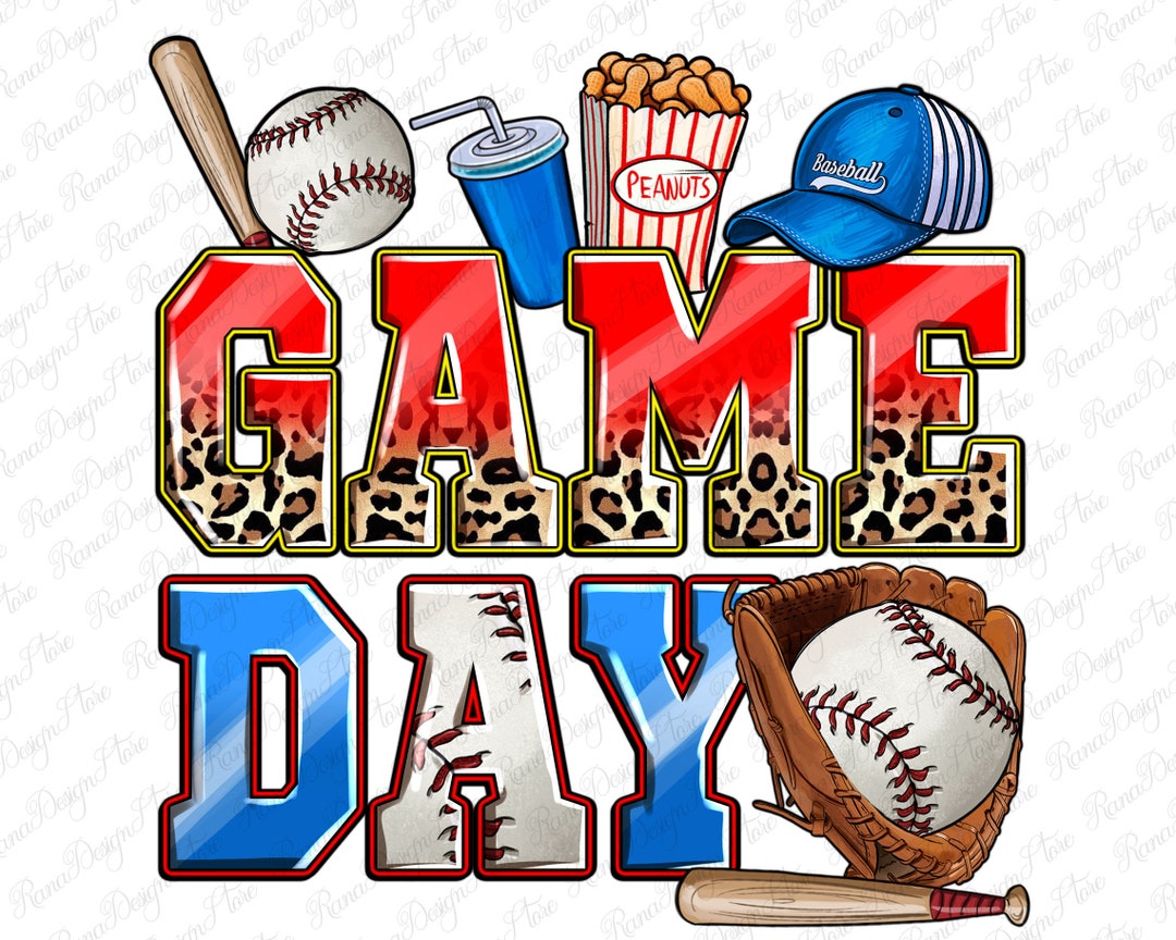 Game Day Baseball Png Sublimation Design Download, Baseball Png, Sports ...