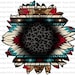 Aztec Sunflower Png, Western Aztec Sunflower Print and Sunflower Design ...