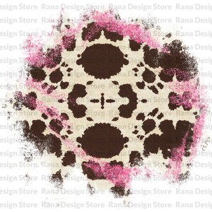 Cowhide Sublimation Design Patch Bundle, Western Png,distressed Cowhide ...