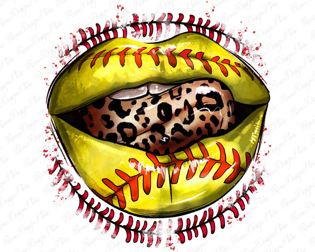 Softball Lips Png Sublimation Design Download, Softball Game Png, Sports Png, Game Day Png ...