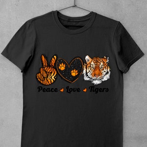 Peace Love Tigers Png Sublimation Design, Peace Love Tigers Png, Peace ...