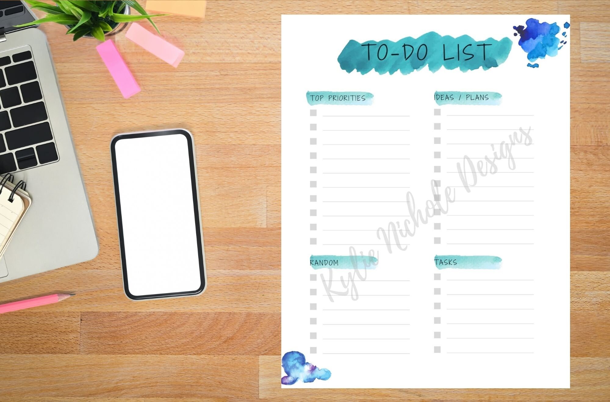 Printable Planner Bundle, Daily Planner, Weekly Agenda, Calendar ...