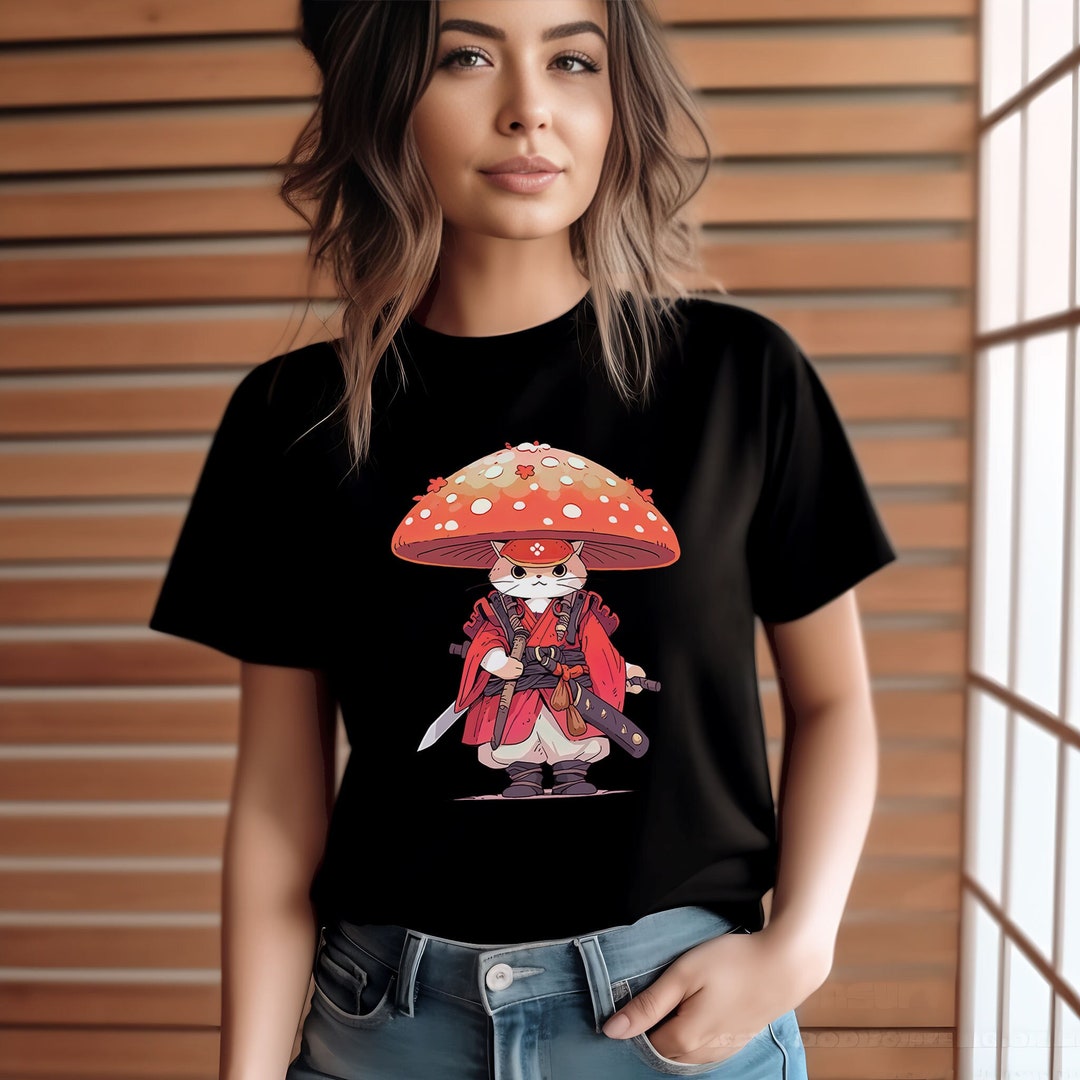 Cute Cat Samurai Mushroom Hat Japanese Warrior Cat Women - Etsy