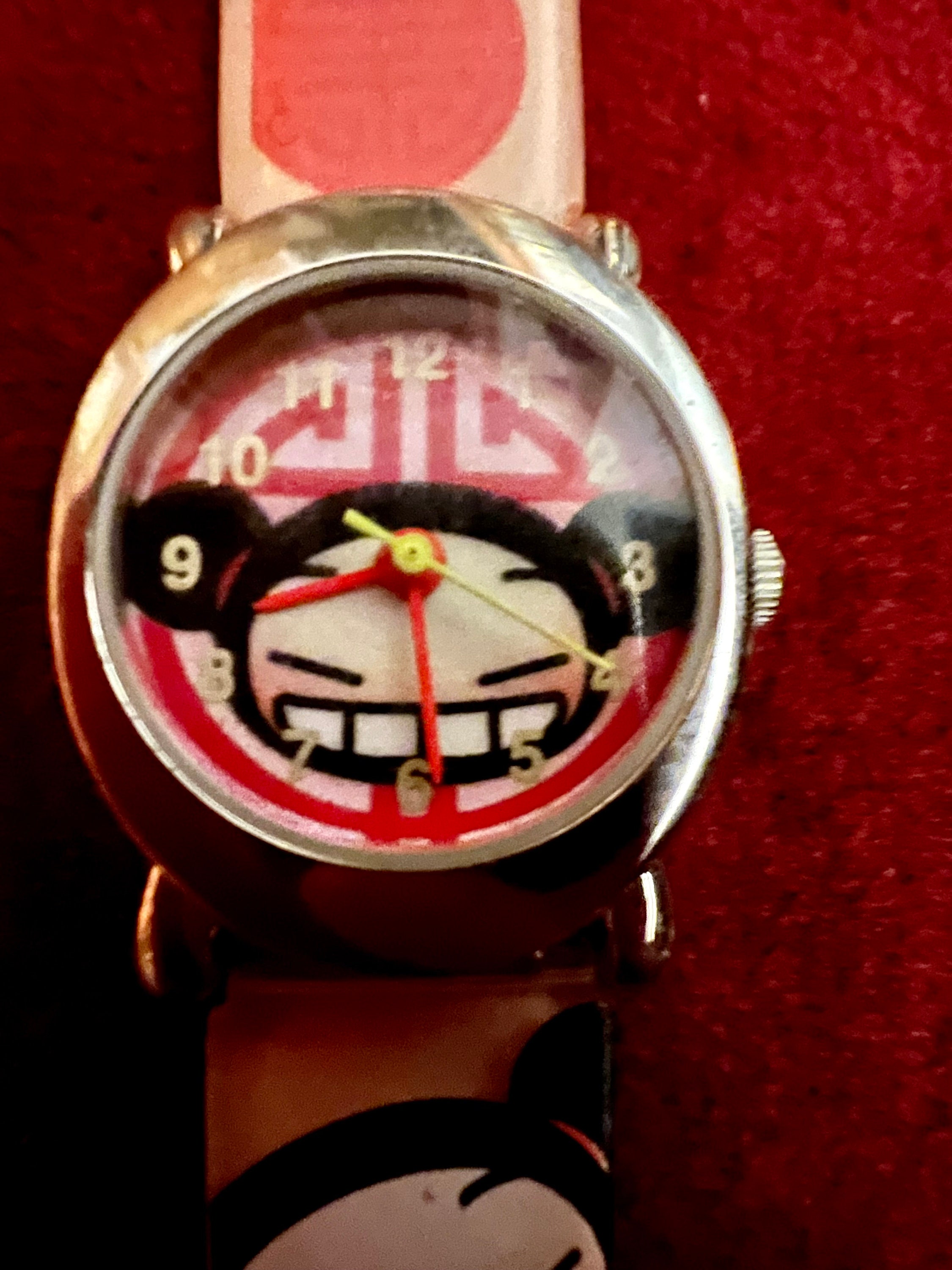 Rare Vintage Pucca Anime Cartoon Pink & Red Watch Excellent Cond. - Etsy