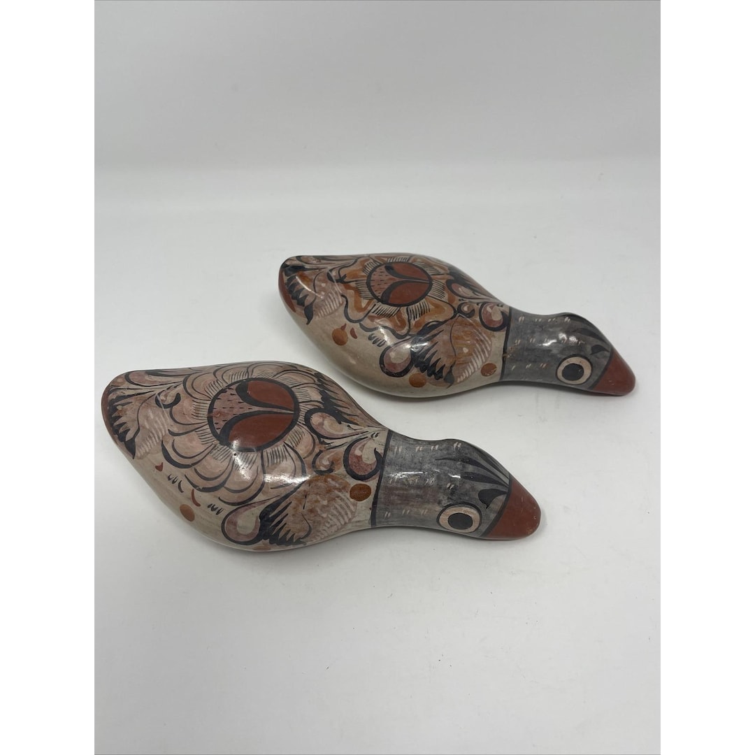 Vintage Mexican Tonala Geese Birds Pair - Etsy