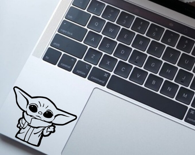 Yoda Vinyl Sticker, Yoda Laptop Decal, Yoda Transfer, Notebook Sticker ...