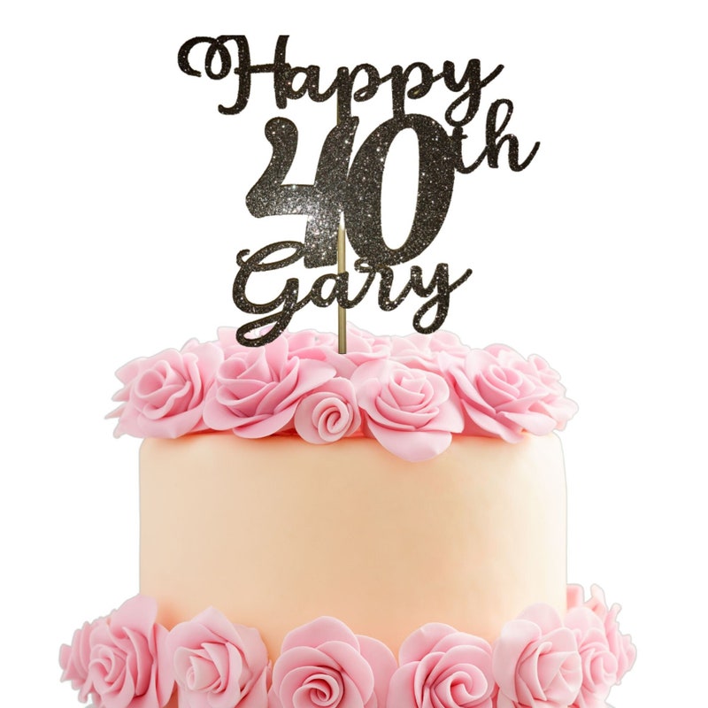 40th Cake Topper - Etsy