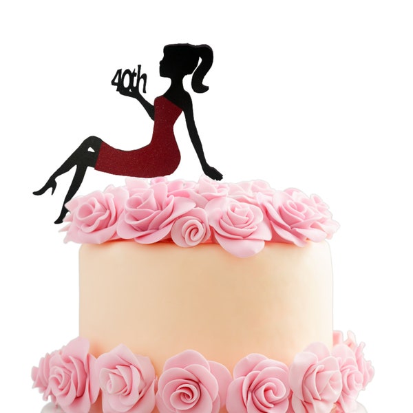 Lady Cake Topper - Etsy
